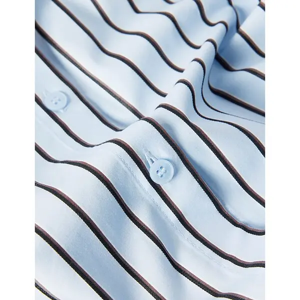Whistles Striped Cotton-blend Oversized Shirt