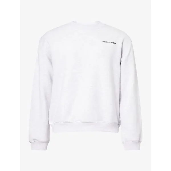 THE COUTURE CLUB Micro Copyright Logo-print Cotton Sweatshirt