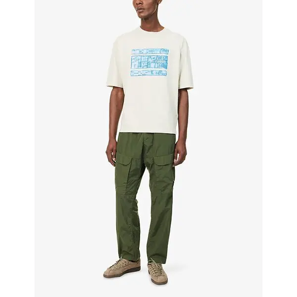 C.P. COMPANY Brand-print Cotton T-shirt