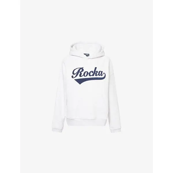 RU & ROCKA Cotton-blend Hoody With Logo Print