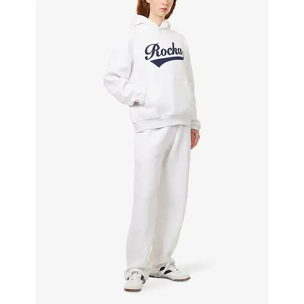 RU & ROCKA Cotton-blend Hoody With Logo Print