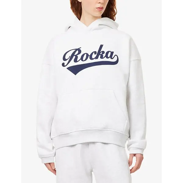 RU & ROCKA Cotton-blend Hoody With Logo Print
