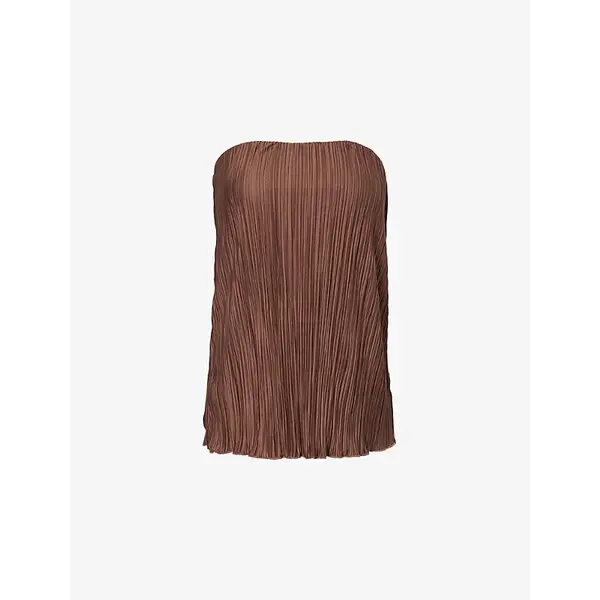 4TH & RECKLESS Plisse Bandeau Top