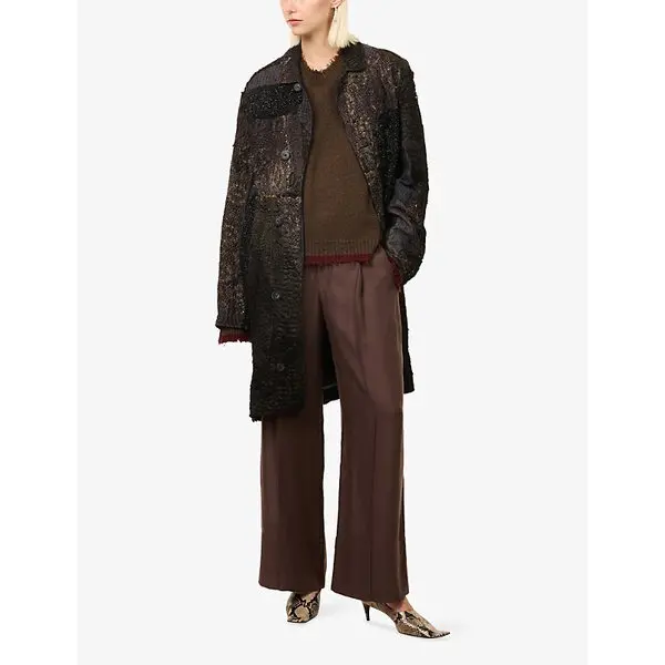 By Walid Embroidered Woven Coat