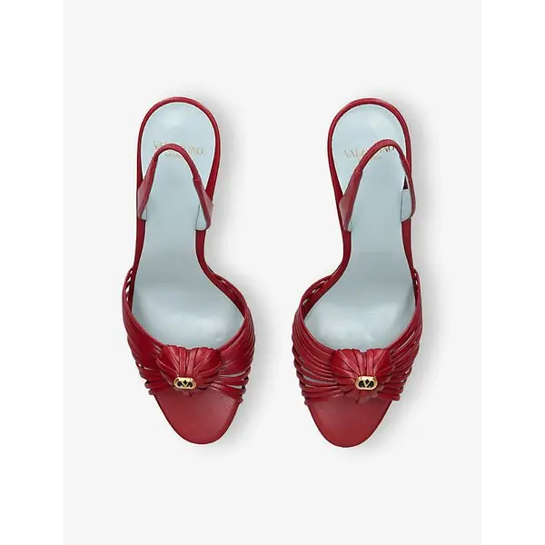 Valentino Garavani Royal Slingback Leather Heeled Sandals