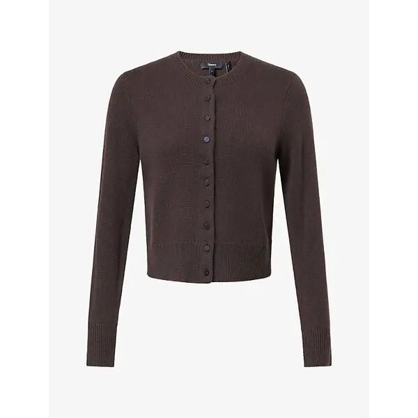 Theory The Button Cashmere Knit Cardigan