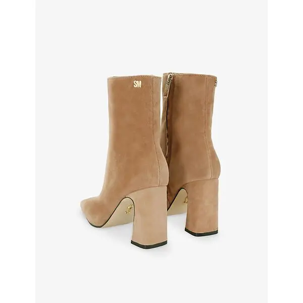 Steve Madden Flares Heeled Suede Ankle Boots