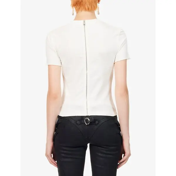 DILARA FINDIKOGLU Safety Pin Embellished T-shirt