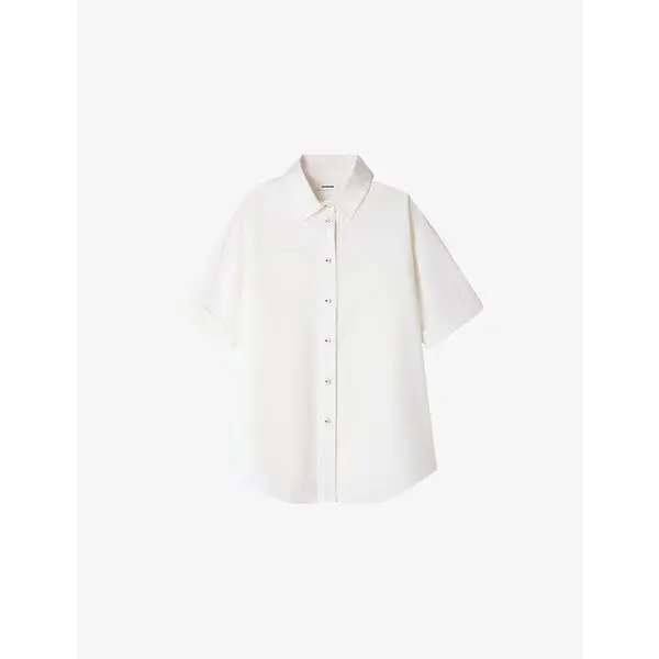 Sandro Oversized Pleated-back Woven Shirt