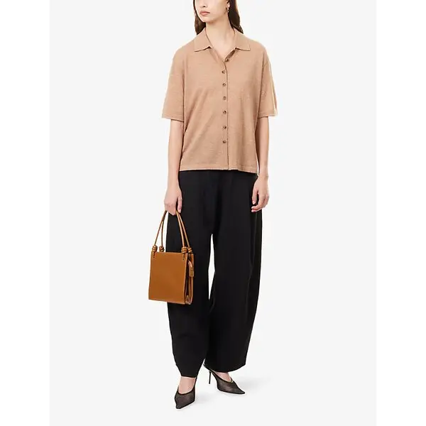 ME+EM Tailored Barrel-leg Woven Trousers