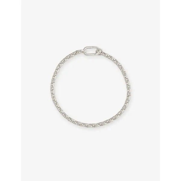 Tom Wood Rhodium-plated Sterling Chain Bracelet - Silver