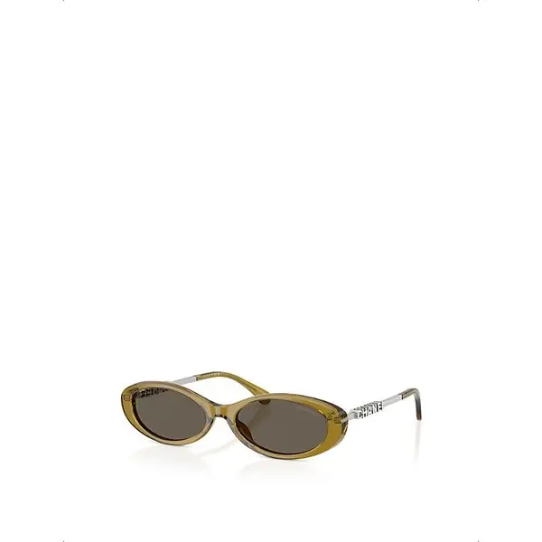 Chanel Oval-frame Acetate Sunglasses