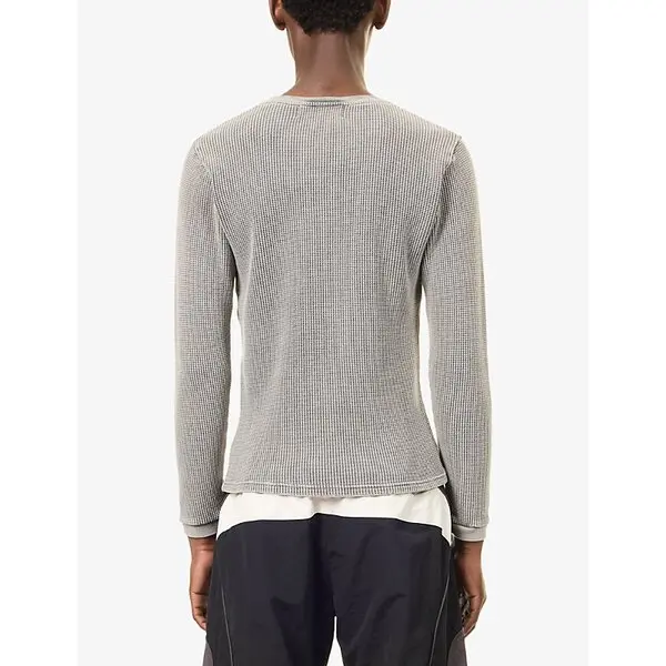 PELLADOR Waffle Crew-neck Knitted Jumper