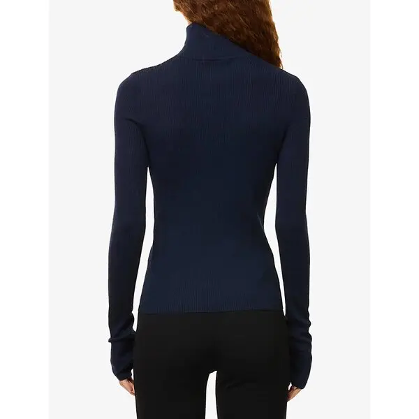 THE FRANKIE SHOP Sade Zipped Wool-blend Jumper