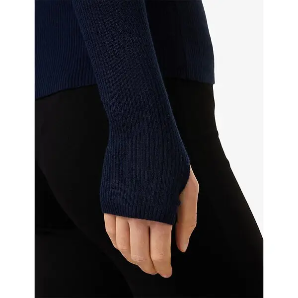 THE FRANKIE SHOP Sade Zipped Wool-blend Jumper