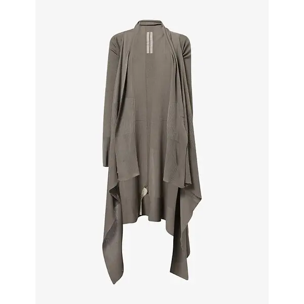 Rick Owens Draped Long Wool Cardigan