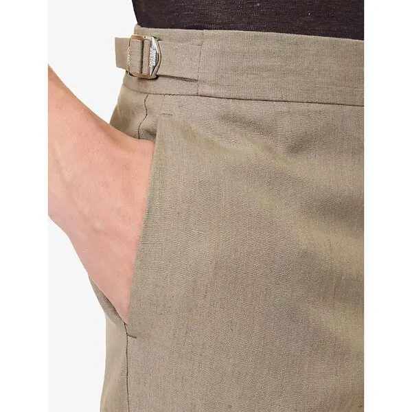 Orlebar Brown Griffon Tapered-leg Linen Trousers