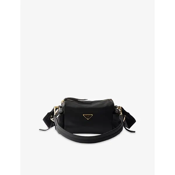 Prada Explore Leather Cross-body Bag - Black