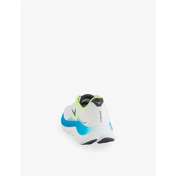 HOKA® Clifton 11 Mesh Trainers - Frost Black