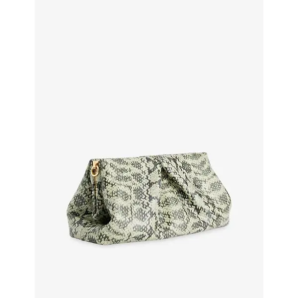 Dries Van Noten Snake-effect Small Pouch