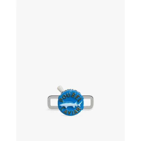 POUBEL Caviar Sterling-silver And Enamel Charm