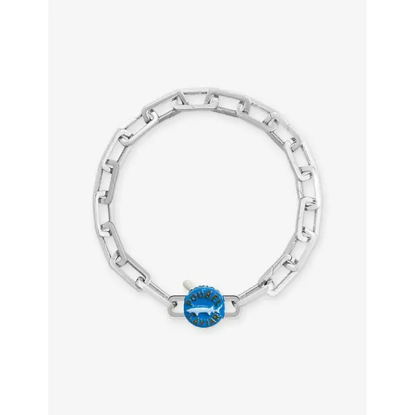 POUBEL Caviar Sterling-silver And Enamel Charm