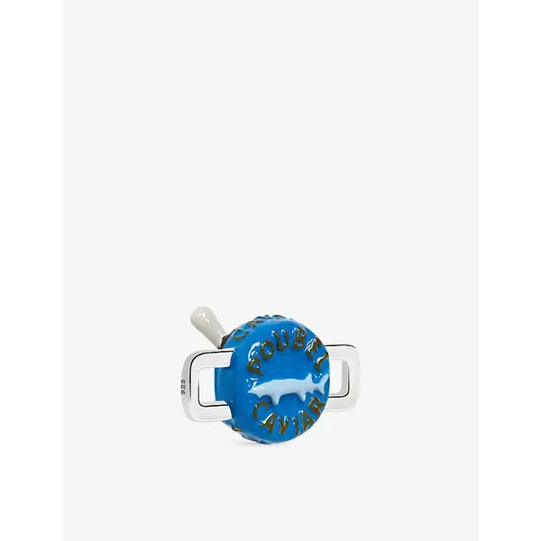 POUBEL Caviar Sterling-silver And Enamel Charm