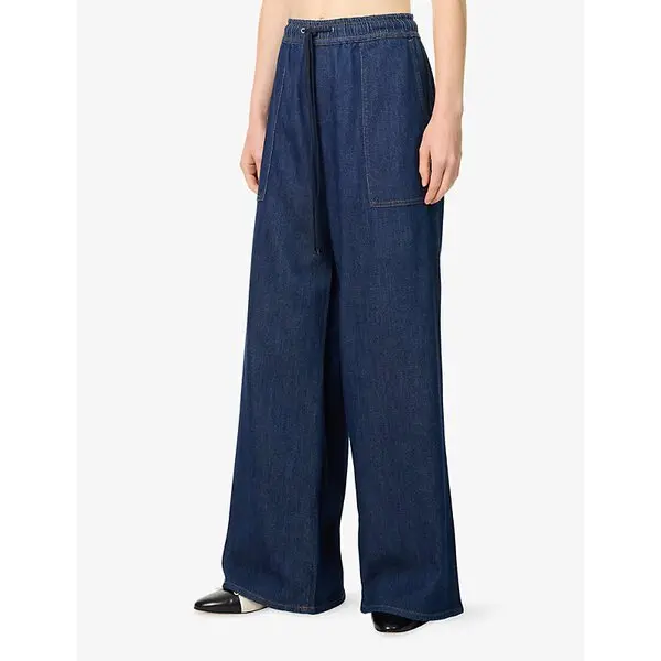 7 For All Mankind Utility Wide-leg Denim Trousers