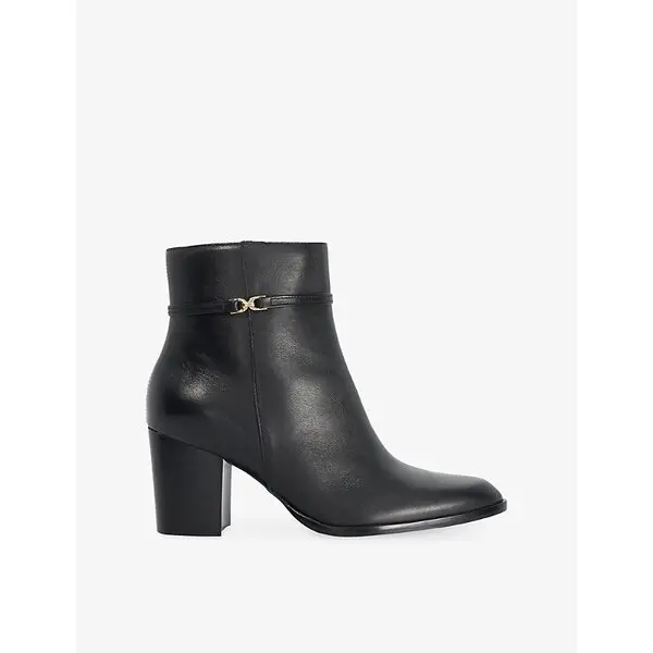 DUNE Pagety Heeled Leather Ankle Boots