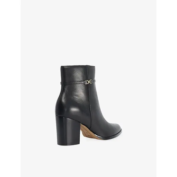 DUNE Pagety Heeled Leather Ankle Boots