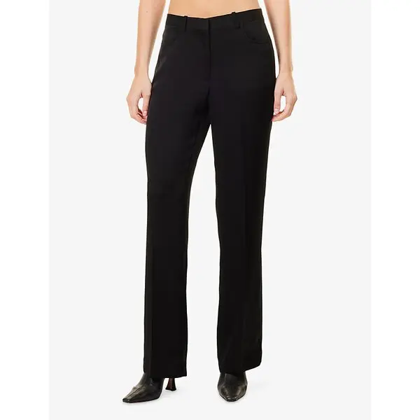 Theory Tailored Crepe Straight-leg Trousers