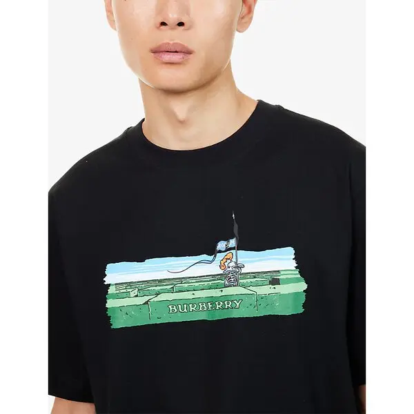 Burberry Maze Relaxed Cotton-jersey T-shirt