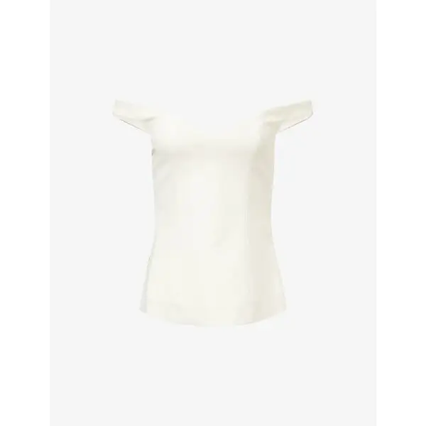 ROHE FRAMES Off-shoulder Sweetheart Top