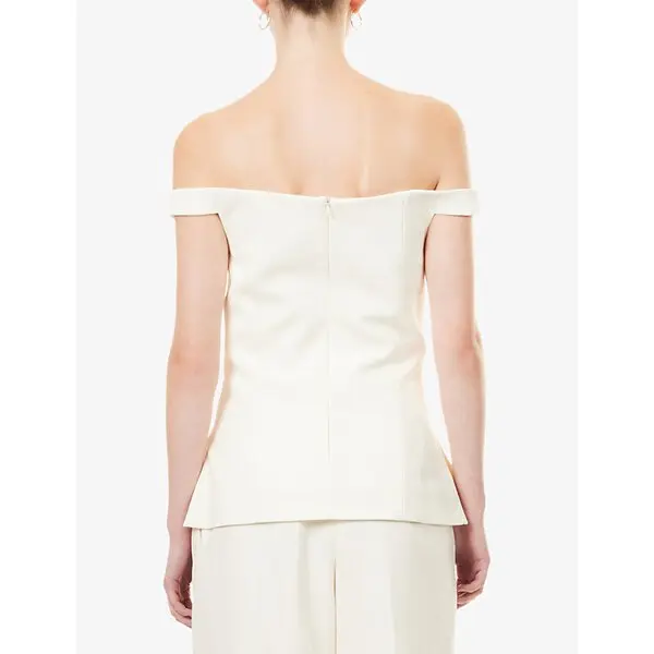 ROHE FRAMES Off-shoulder Sweetheart Top