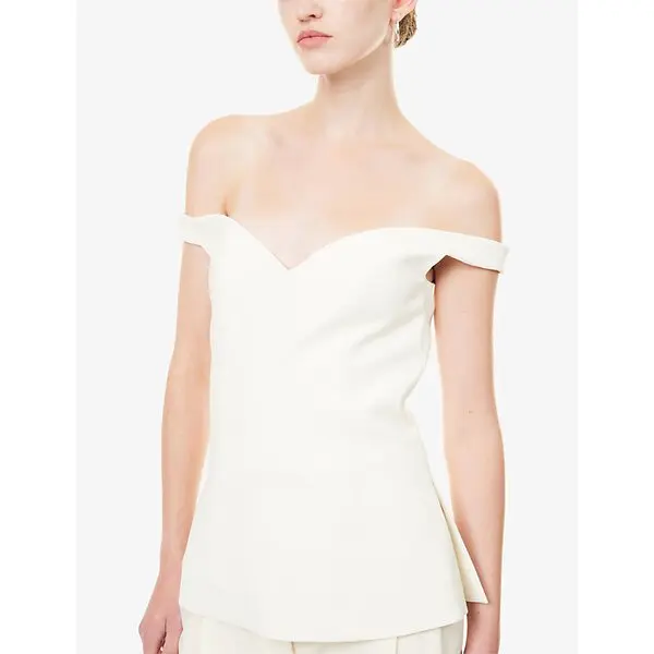 ROHE FRAMES Off-shoulder Sweetheart Top