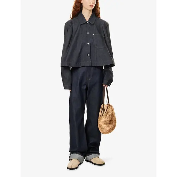 JW Anderson Flared Hem Denim Shirt