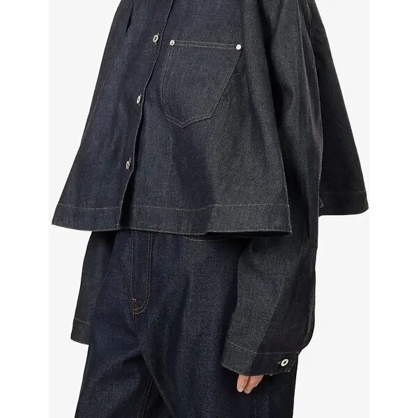 JW Anderson Flared Hem Denim Shirt