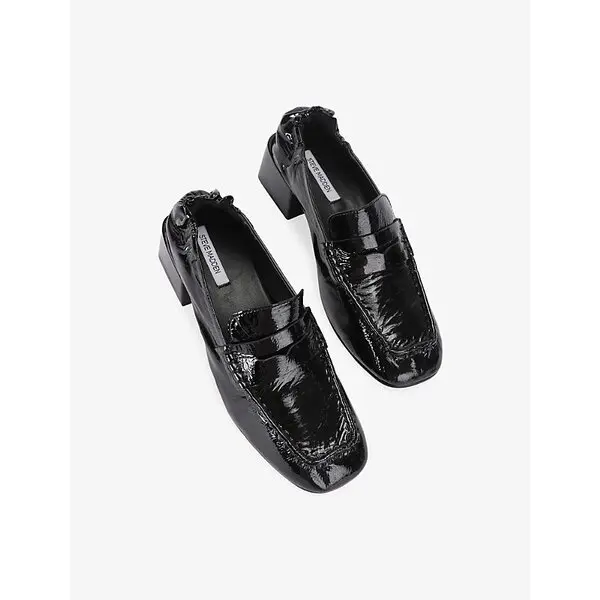 Steve Madden Estee Patent Leather Heeled Loafers