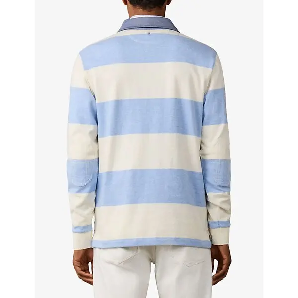HACKETT Heritage H-stripe Cotton Rugby Shirt