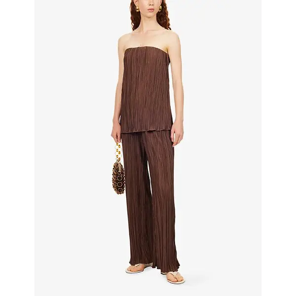 4TH & RECKLESS Plissé Woven Trousers