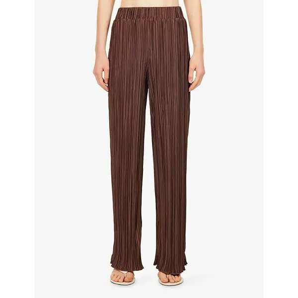 4TH & RECKLESS Plissé Woven Trousers