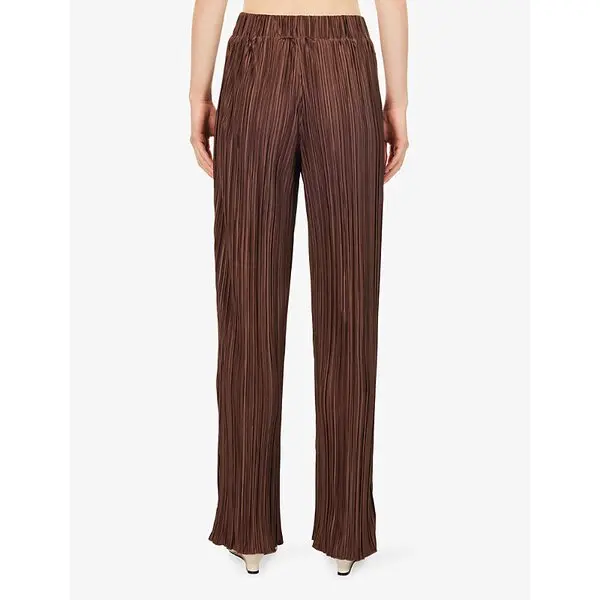 4TH & RECKLESS Plissé Woven Trousers