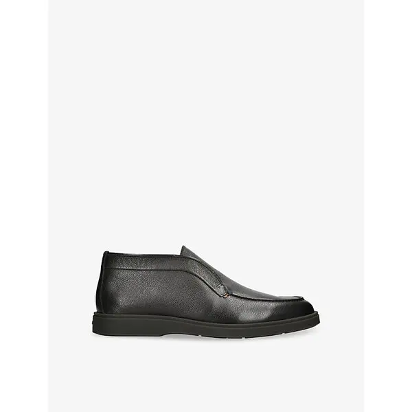 Santoni Detroit Leather Loafers - Grey/dark