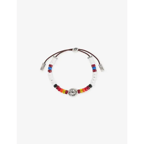 TWOJEYS Sunrise Superstar Beaded Sterling Silver-plated Brass Bracelet