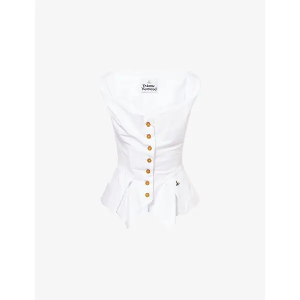 VIVIENNE WESTWOOD Monday Asymmetric Cotton Top
