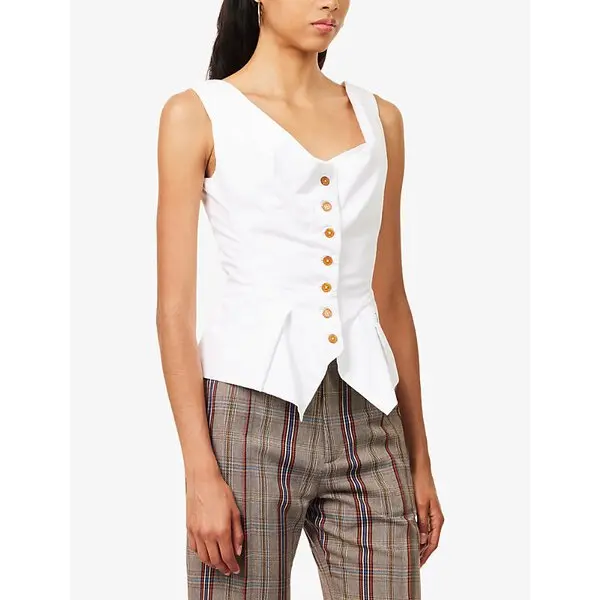 VIVIENNE WESTWOOD Monday Asymmetric Cotton Top