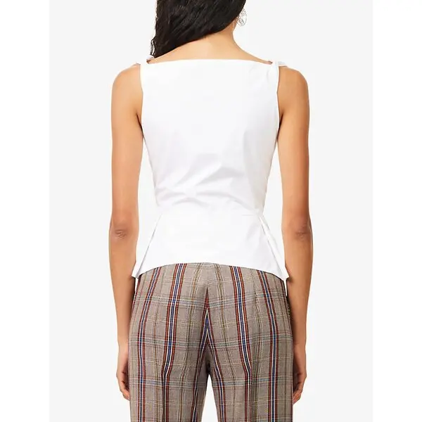 VIVIENNE WESTWOOD Monday Asymmetric Cotton Top