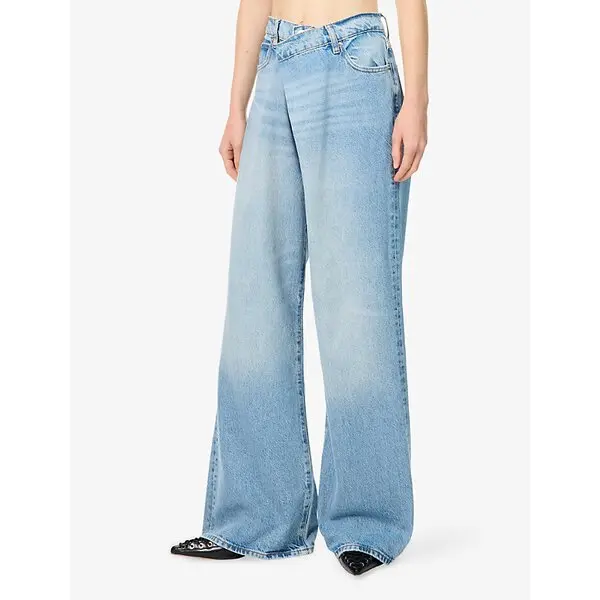 FRAME Crossover Loose-fit Wide-leg Jeans
