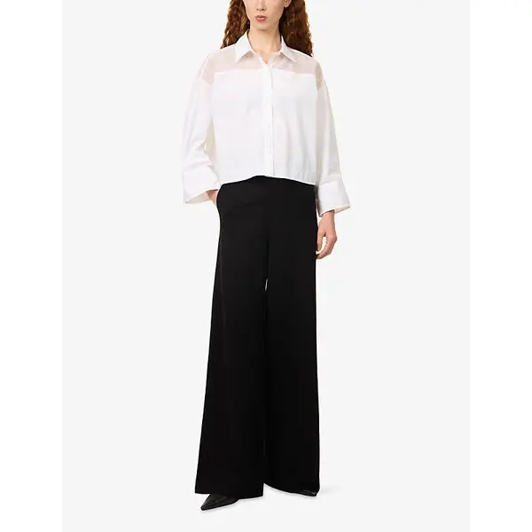 Rag & Bone Sofie Wide-leg Stretch-jersey Trousers