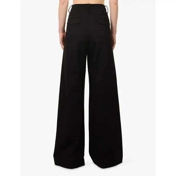 Rag & Bone Sofie Wide-leg Stretch-jersey Trousers
